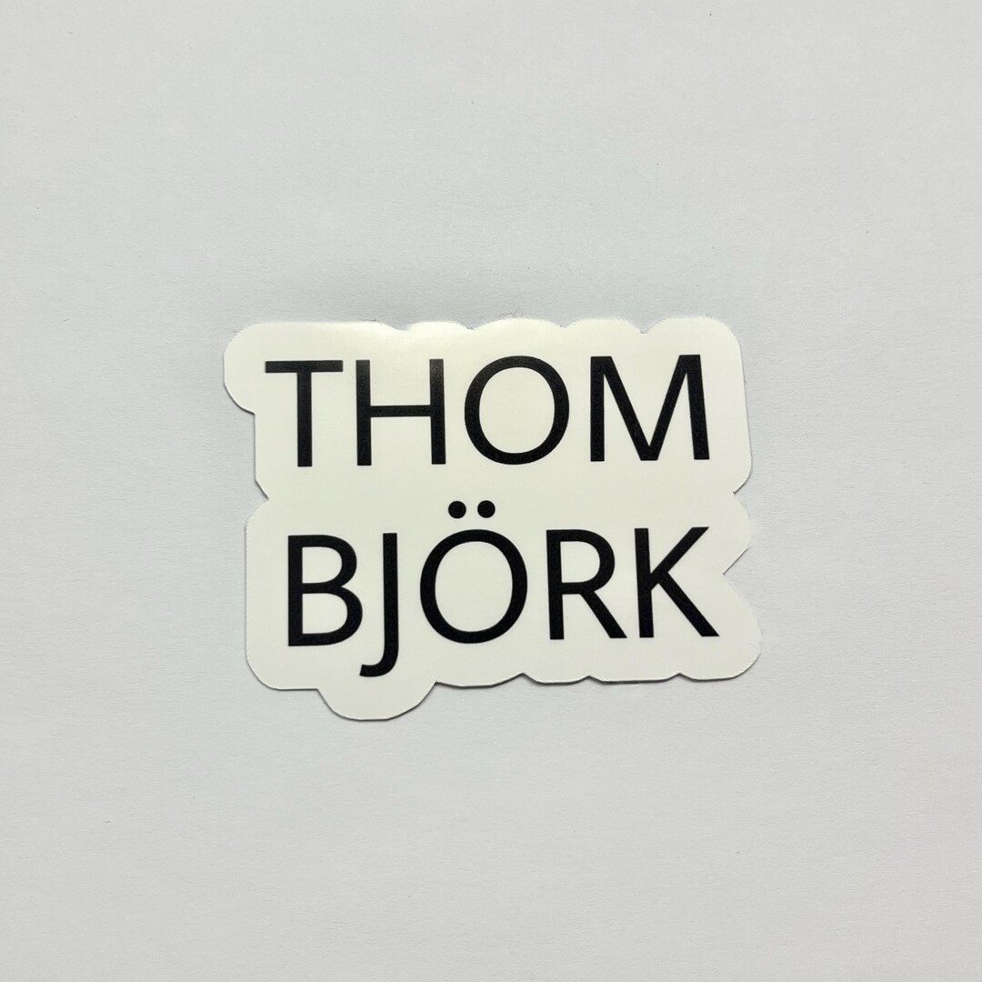 Thom Björk 90s Music Icons Kiss-cut Sticker in Glitter or Glossy ...