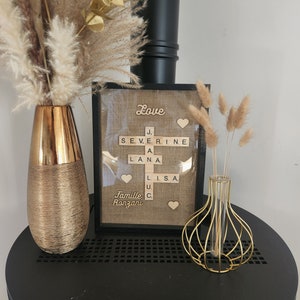 Tableau personnalisé Scrabble famille cadeau cadre - Etsy France