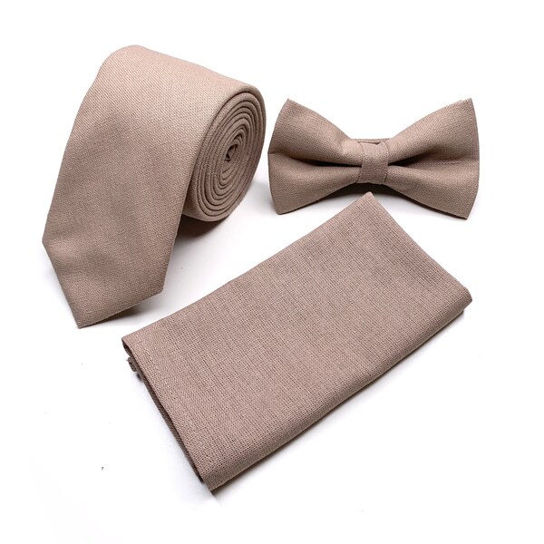 Beige Bow Tie - Etsy
