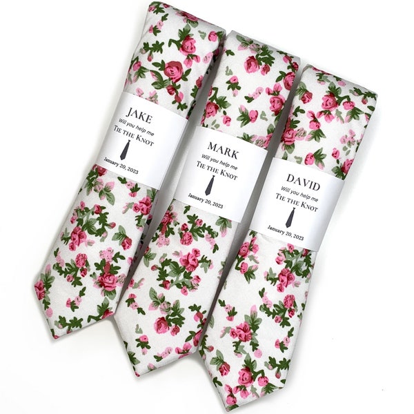 Floral Tie - Etsy