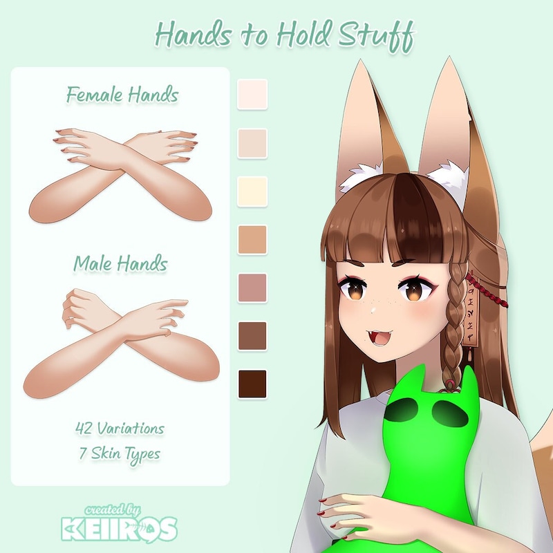 Vtuber Hand Asset - Etsy