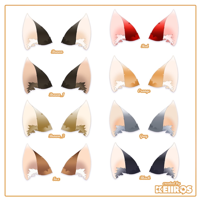 Cat Ear Vtuber Assets - Etsy