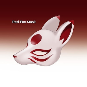 Vtuber Assets | Fox Mask - Etsy