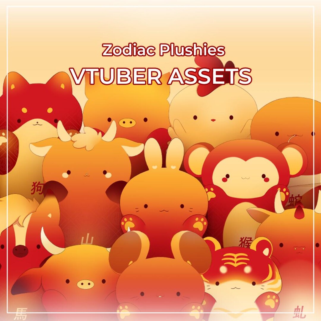 Vtuber Assets | Zodiac Plushies - Etsy