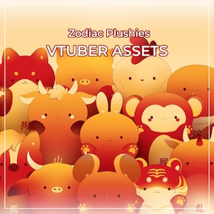 Vtuber Assets | Zodiac Plushies - Etsy