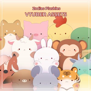 Vtuber Assets | Zodiac Plushies - Etsy