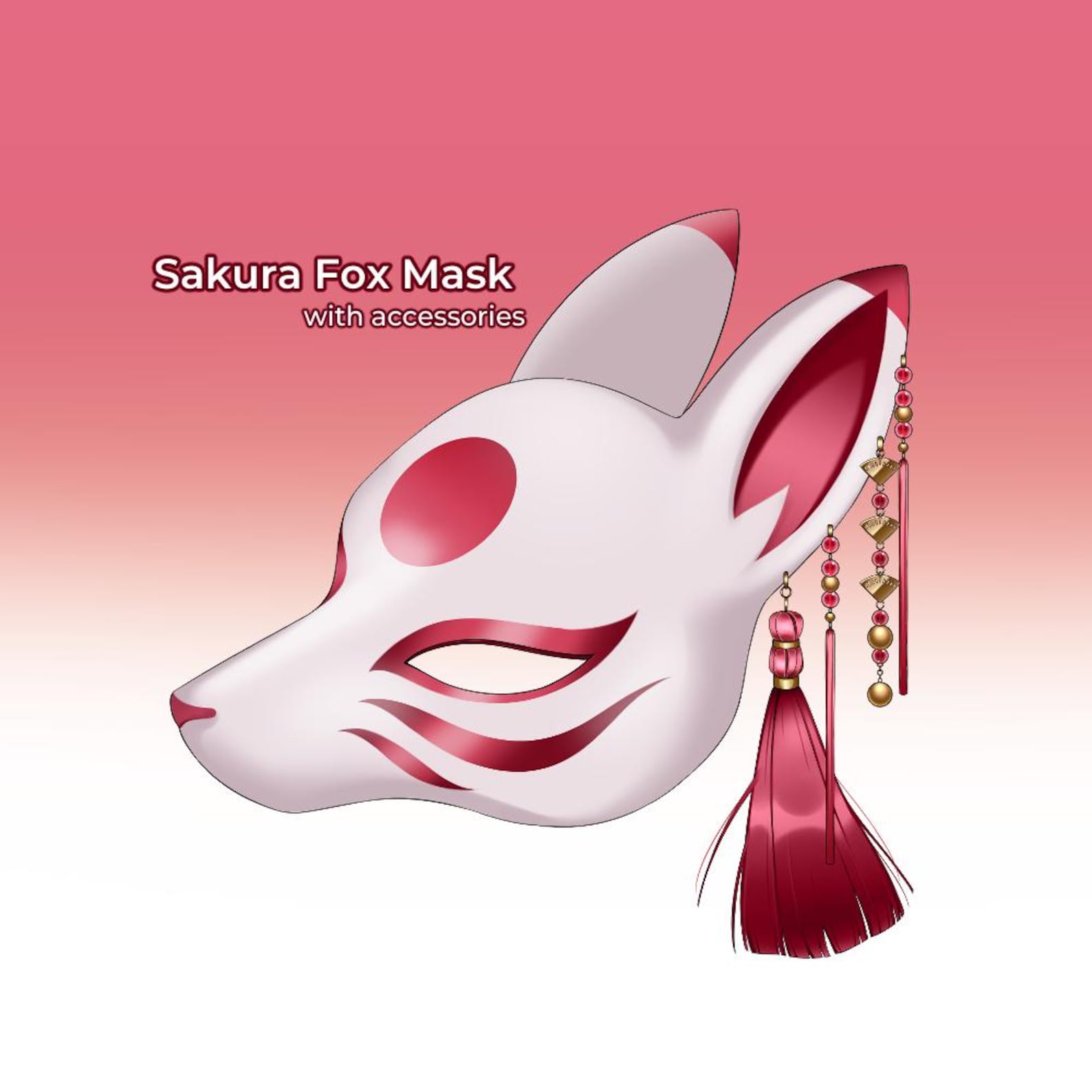 Vtuber Assets | Fox Mask - Etsy