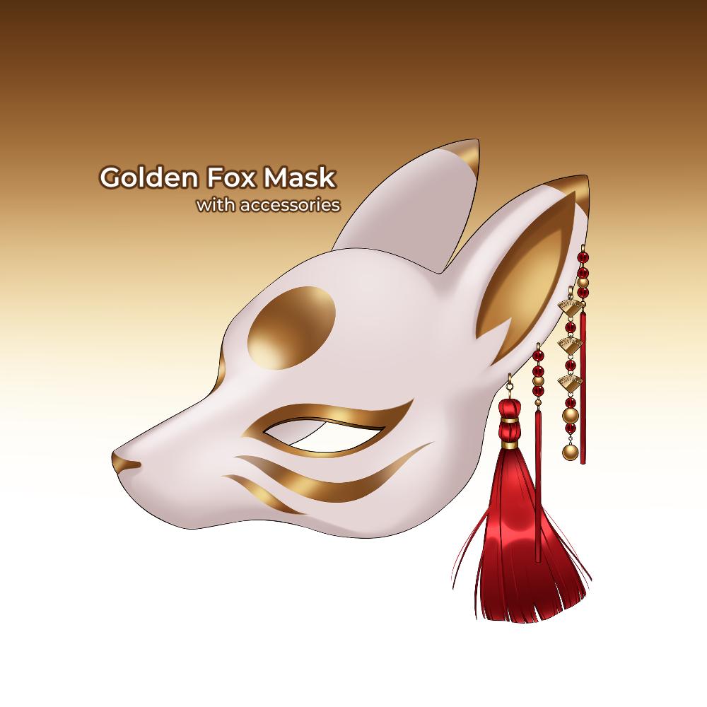 Vtuber Assets | Fox Mask - Etsy