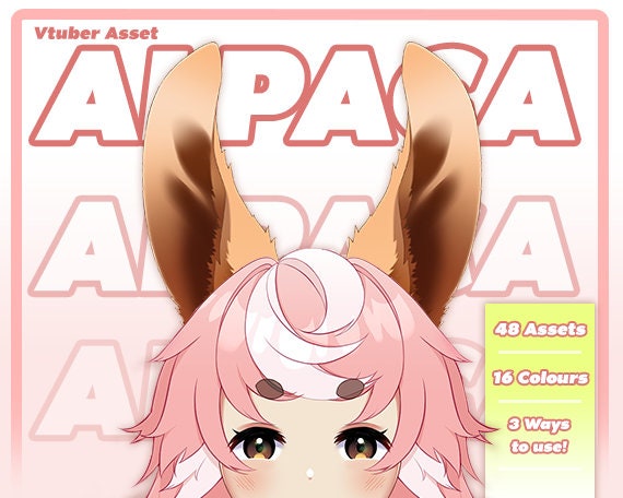 Vtuber Assets Alpaca Ears - Etsy
