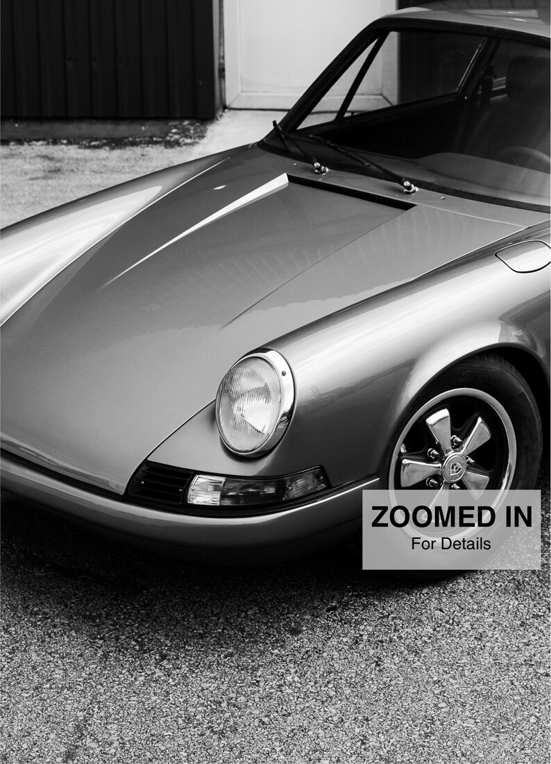 Porsche 911 Black and White Photo, Classic Porsche Poster, Fine Art ...
