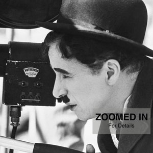 Charlie Chaplin Print Black and White Charlie Chaplin Behind - Etsy