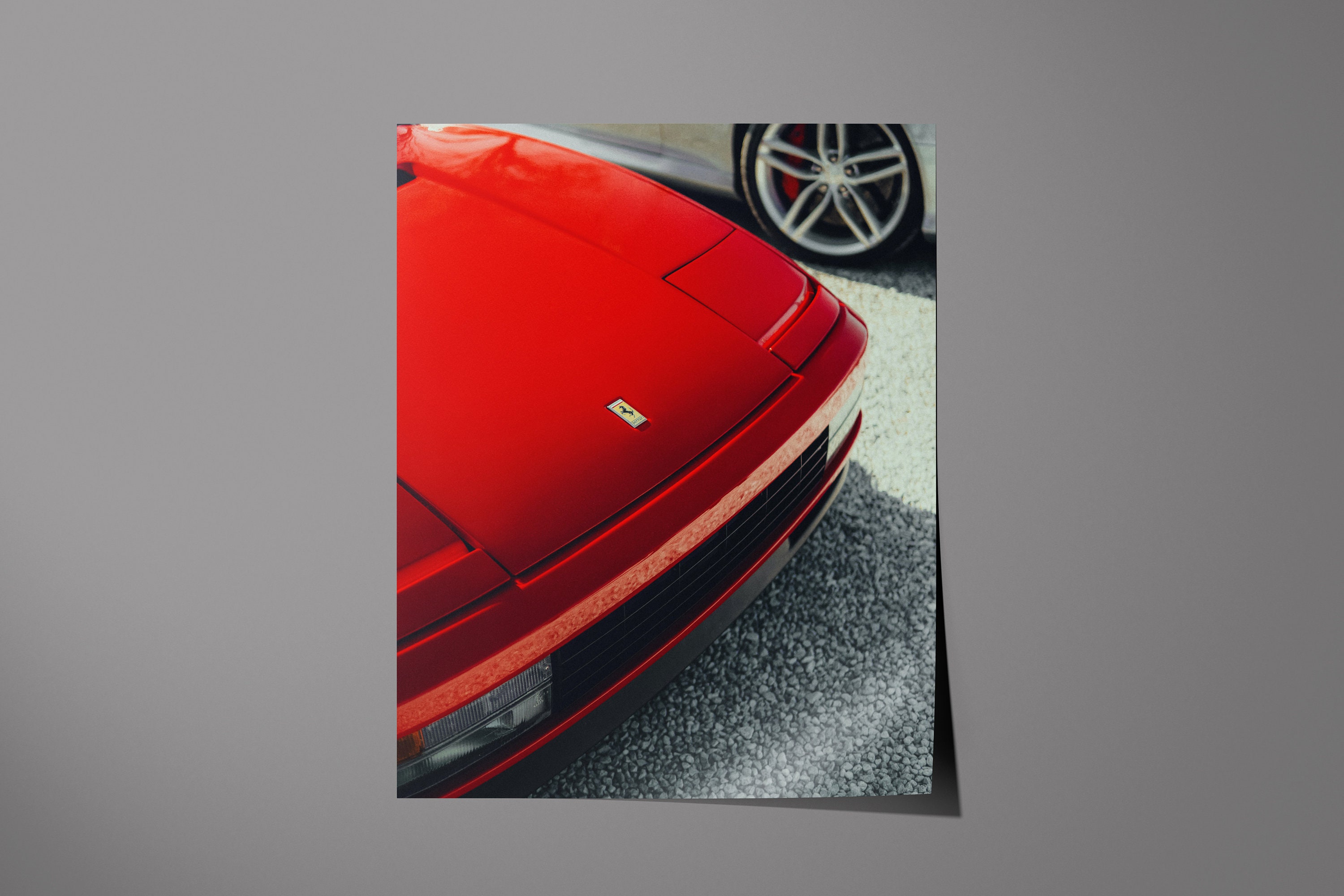 Ferrari Testarossa Photo Poster Print Red Ferrari Car Photo - Etsy