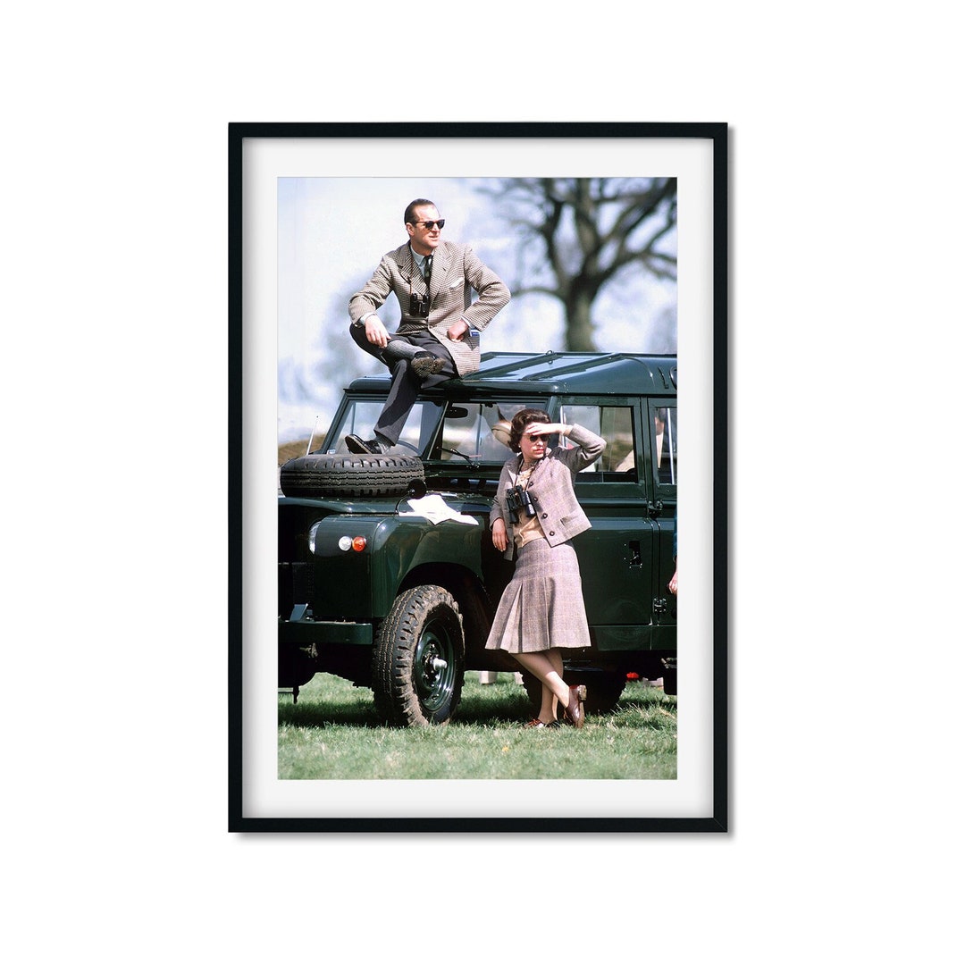 1958 Queen Elizabeth II & Prince Philip Watching Horse Races Photo Wall ...
