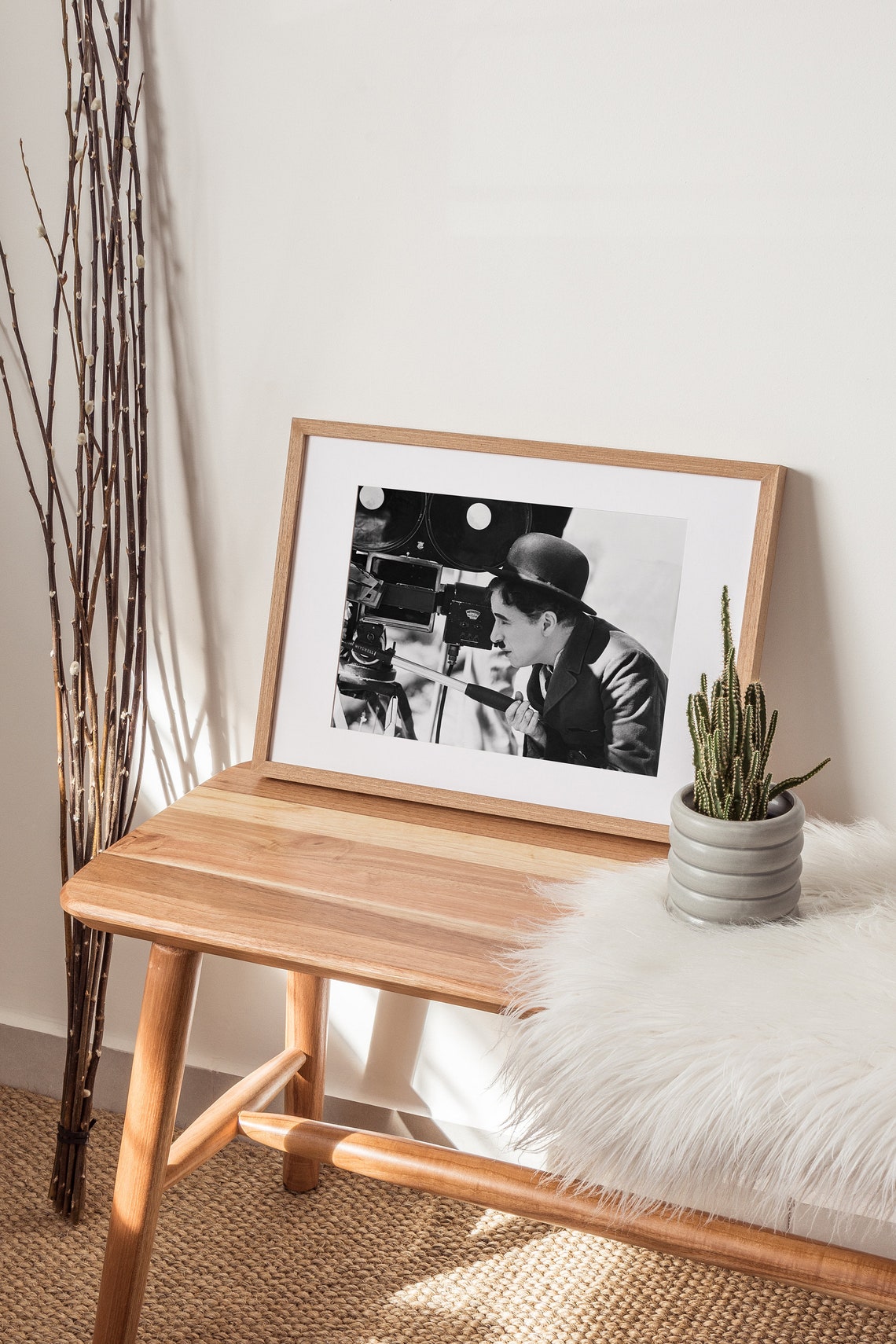 Charlie Chaplin Print Black and White Charlie Chaplin Behind - Etsy