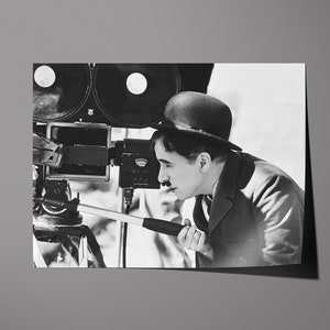 Charlie Chaplin Print Black and White Charlie Chaplin Behind - Etsy