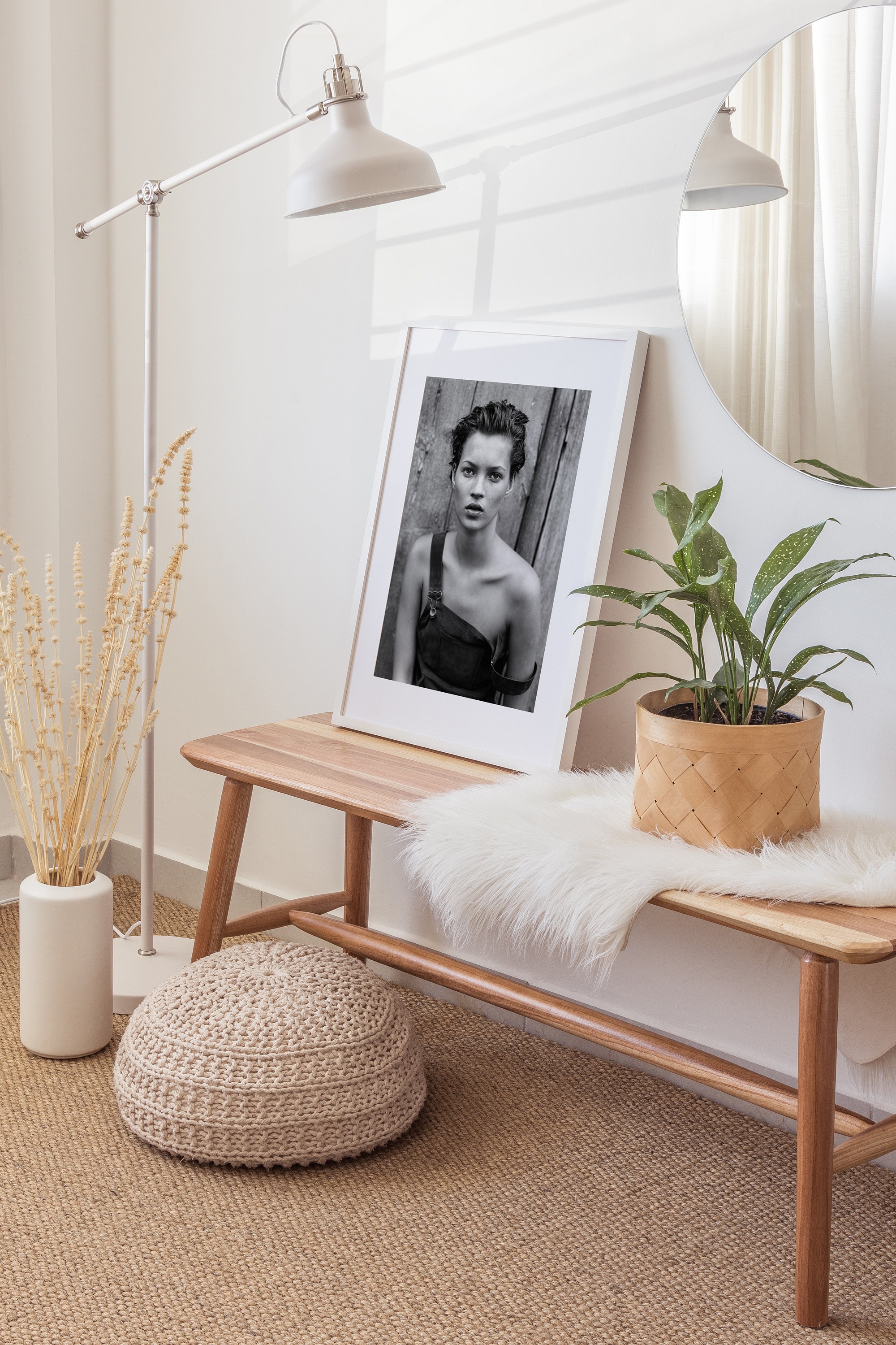 Kate Moss Iconic Portrait by Peter Lindbergh, Black and White Poster ...