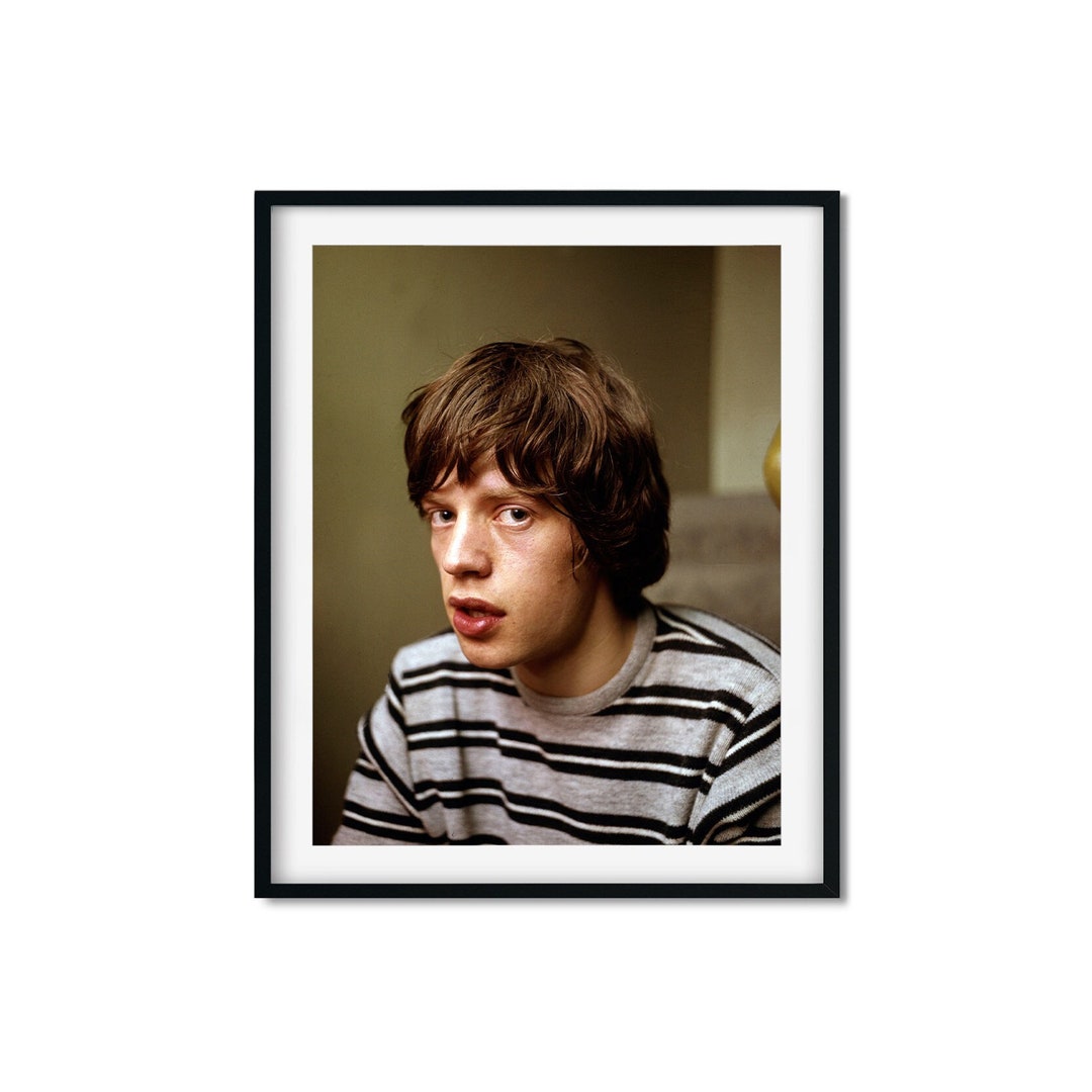 Mick Jagger Print, Mick Jagger Photo Print Poster, Singer Color Photo ...