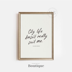 Inspirational Claude Monet Digital Download Art Print, Minimalist Wall ...