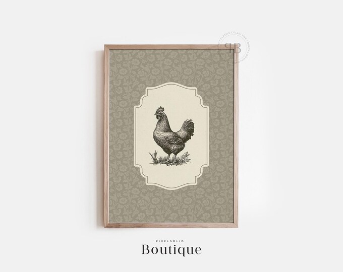 Chickens Art Print Set of 4 (digital Download) - Watercolor - Farm ...