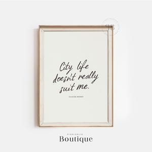 Inspirational Claude Monet Digital Download Art Print, Minimalist Wall ...