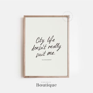 Inspirational Claude Monet Digital Download Art Print, Minimalist Wall ...