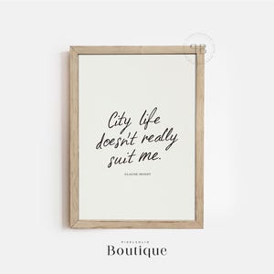 Inspirational Claude Monet Digital Download Art Print, Minimalist Wall ...