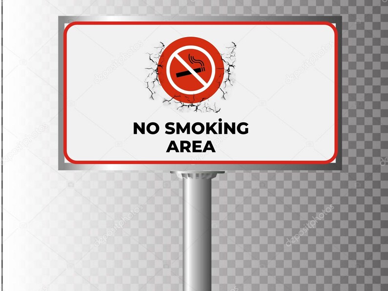 No Smoking Digital Download Office Decor Written Svg-png-jpg-eps-dxf - Etsy
