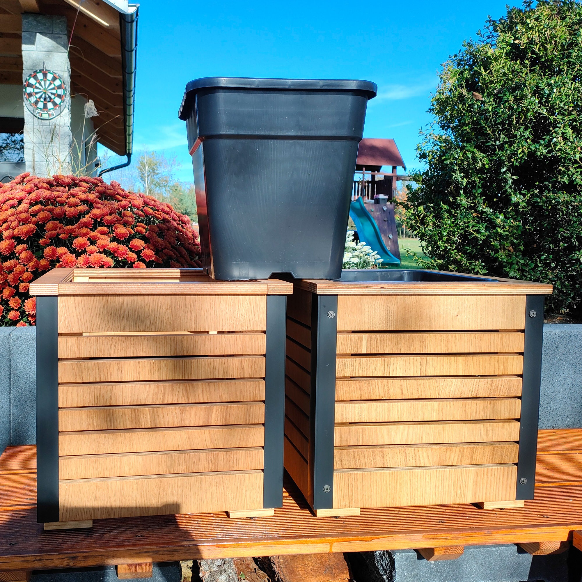 Flower Pot Planter Box Loft Pot Plant Pot Mordern Wood - Etsy
