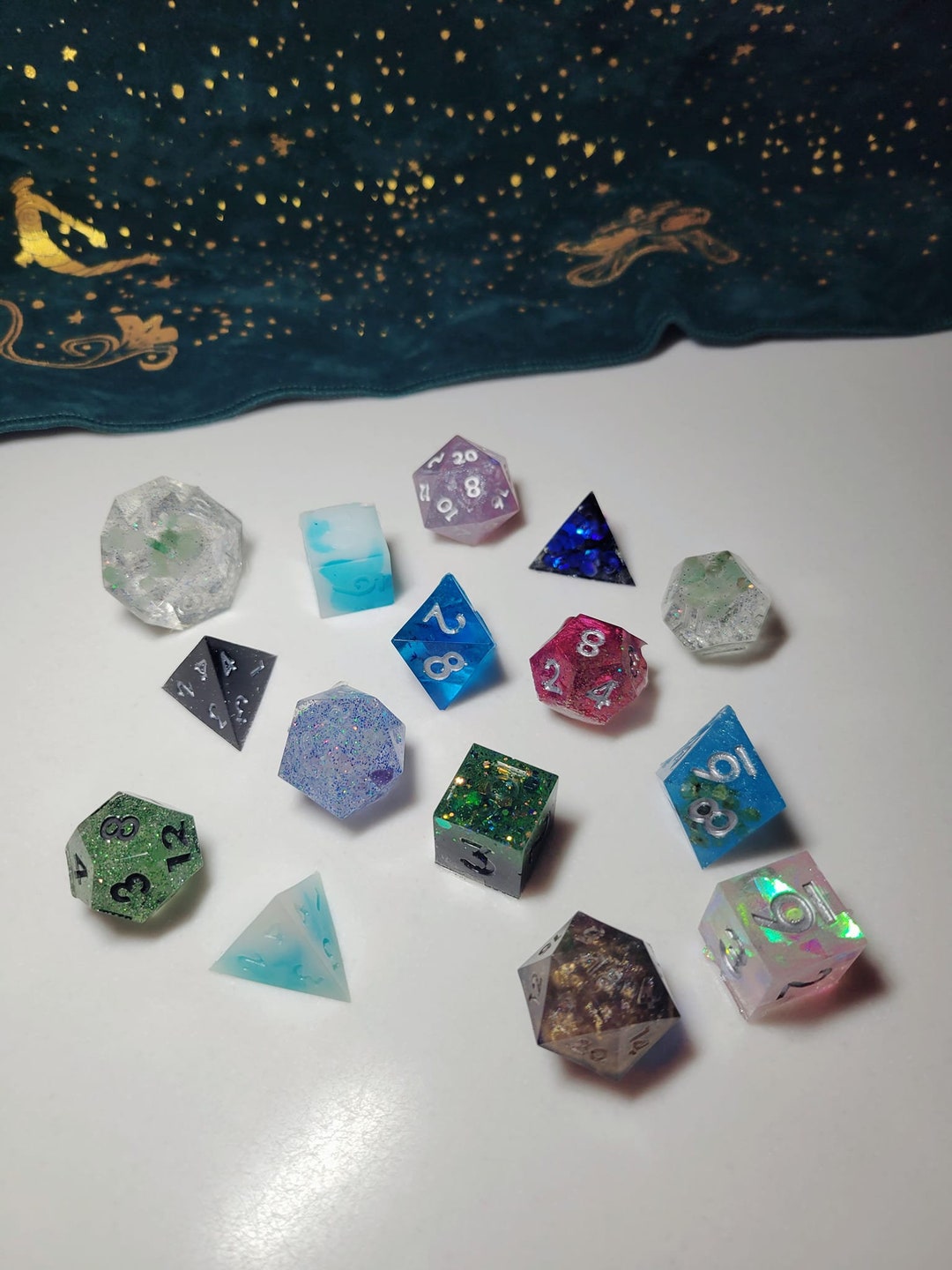Custom D&D Dice Set, Character Dice, Made to Order, Dungeons and ...