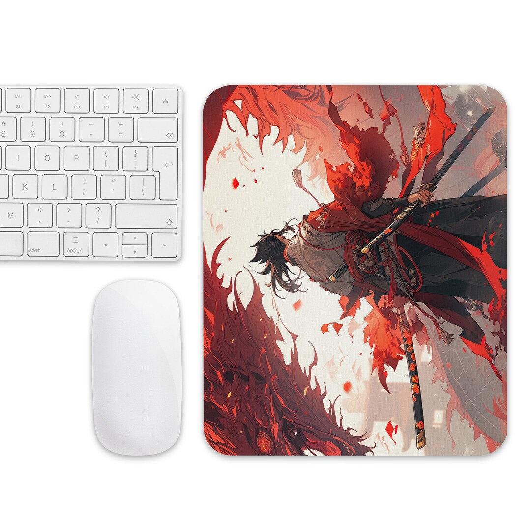 Mythical Dragon Beast Anime Style Mouse Pad - Etsy