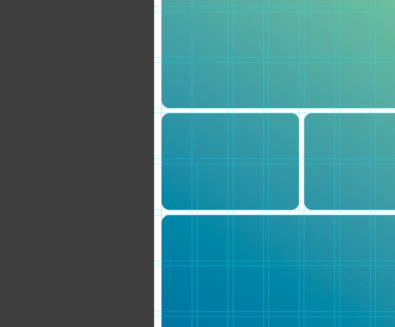 16:9 Digital Bento Grid Presentation Layouts landscape and Portrait ...