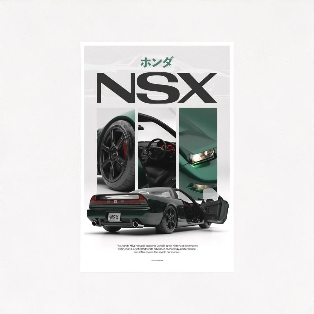 Honda NSX Poster / JDM Poster / Physical Print / Hyper Car Poster / Super Car Print / Art Print ...