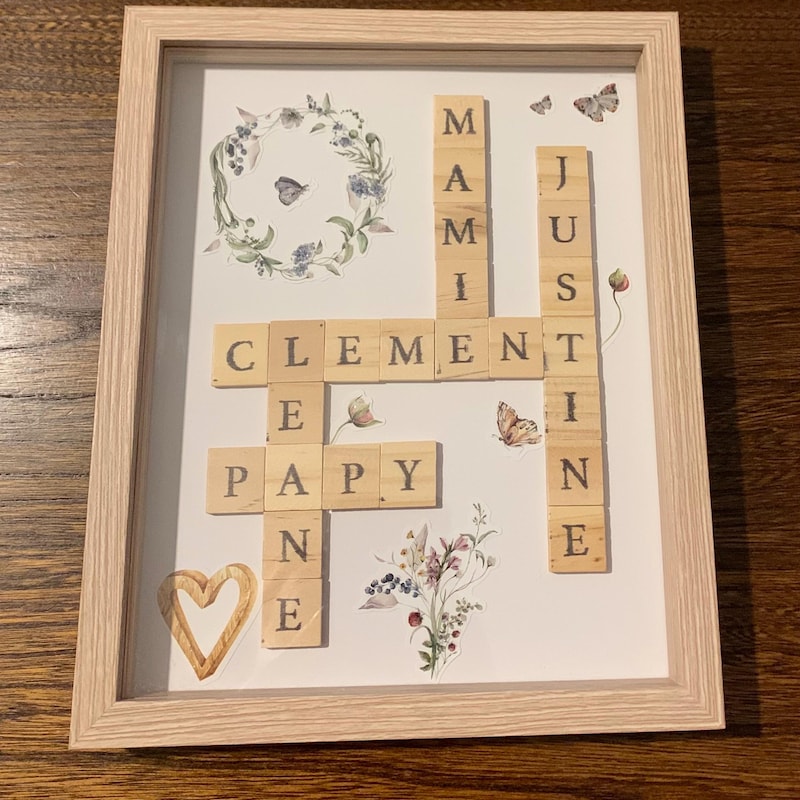 Tableau prénom scrabble - Etsy France