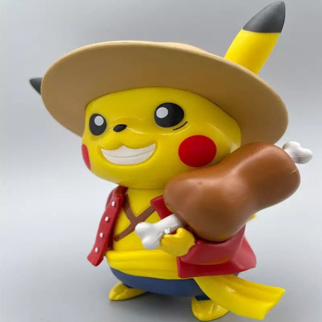 Elf Pokemon Pet Pokemon Figure One Piece Luffy Pikachu Doll Action ...