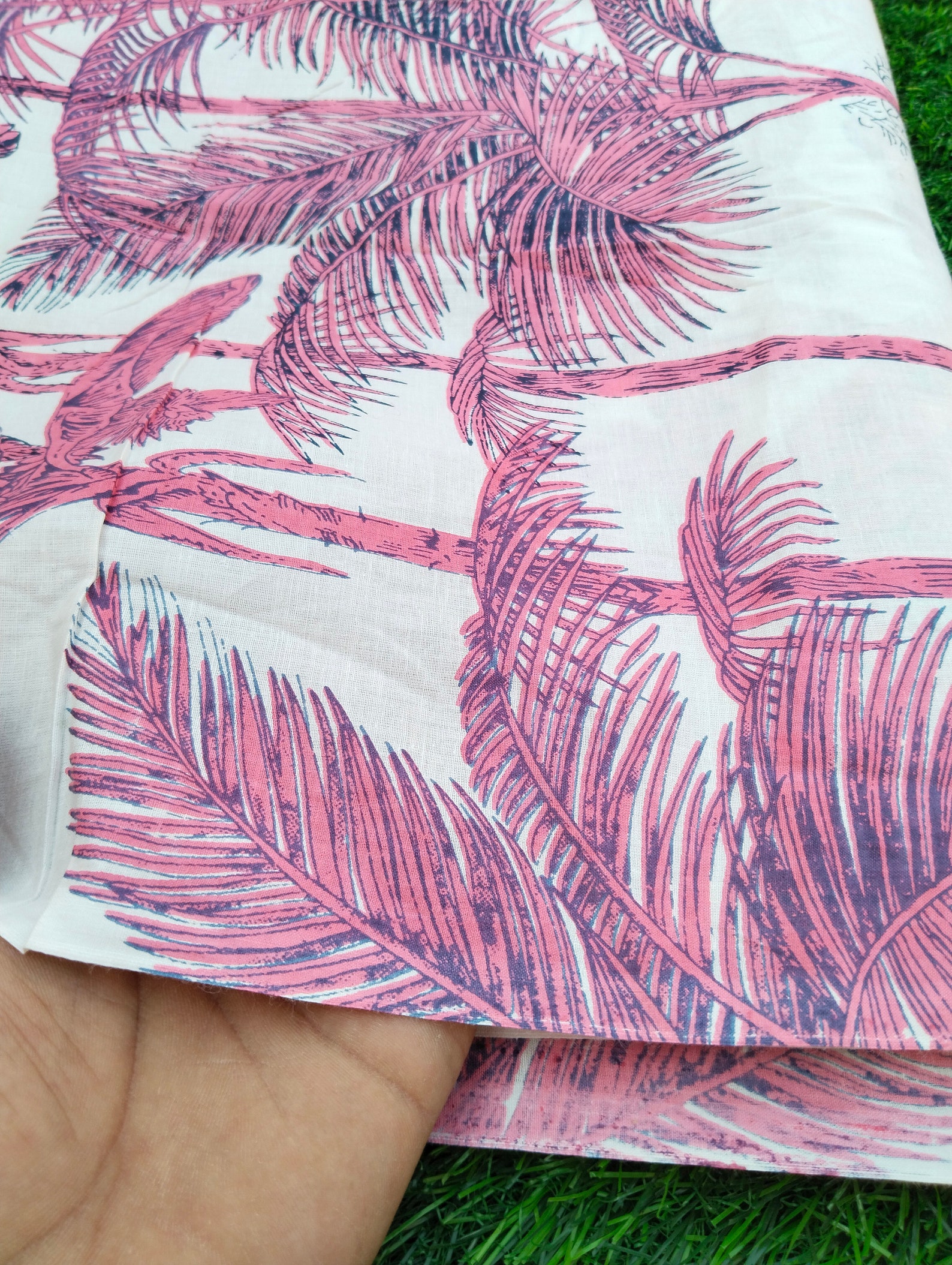 Jungle Print Hand Block Print Fabric Dress Material Indian Block Print ...