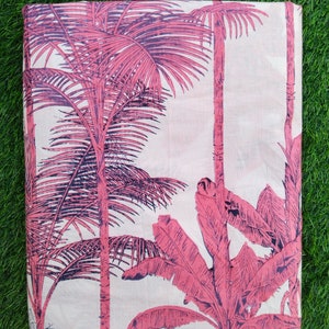 Jungle Print Hand Block Print Fabric Dress Material Indian Block Print ...