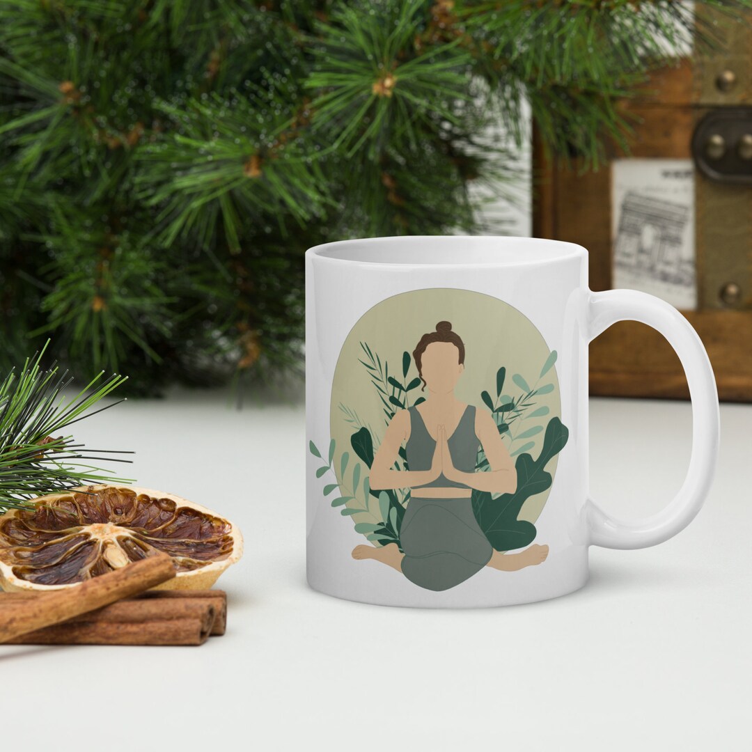 Yoga Cup gepersonaliseerde Yoga Cadeau Yoga Illustratie - Etsy Nederland