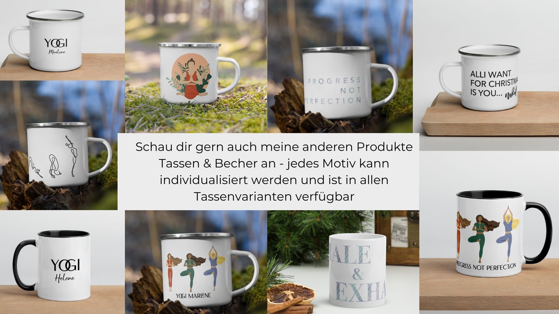 Yoga Cup gepersonaliseerde Yoga Cadeau Yoga Illustratie - Etsy Nederland