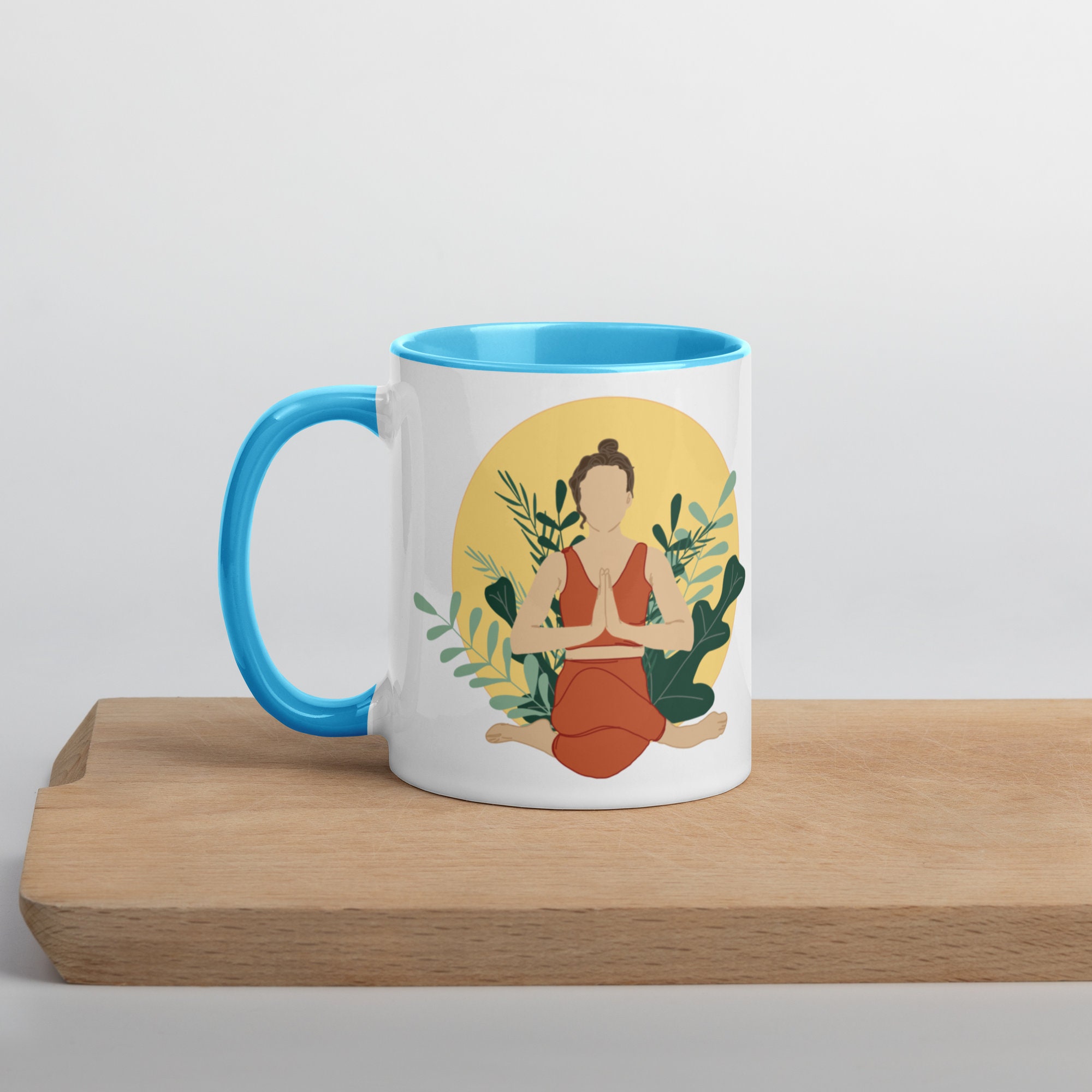 Yoga Cup gepersonaliseerde Yoga Cadeau Yoga Illustratie - Etsy Nederland