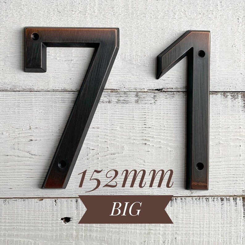 152mm Very Big House Number Modern House Numbers House Number - Etsy