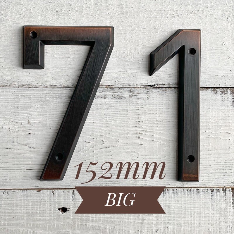 152mm Very Big House Number Modern House Numbers, House Number Sign ...
