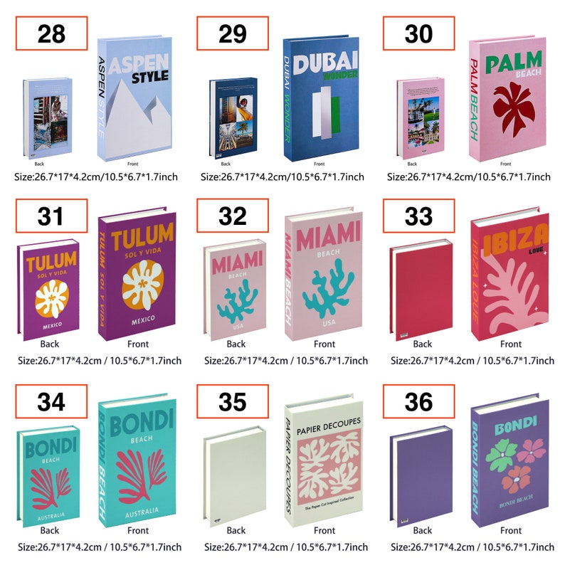 Luxury Decorative Book Box Openable Book Box Coffee Table - Etsy