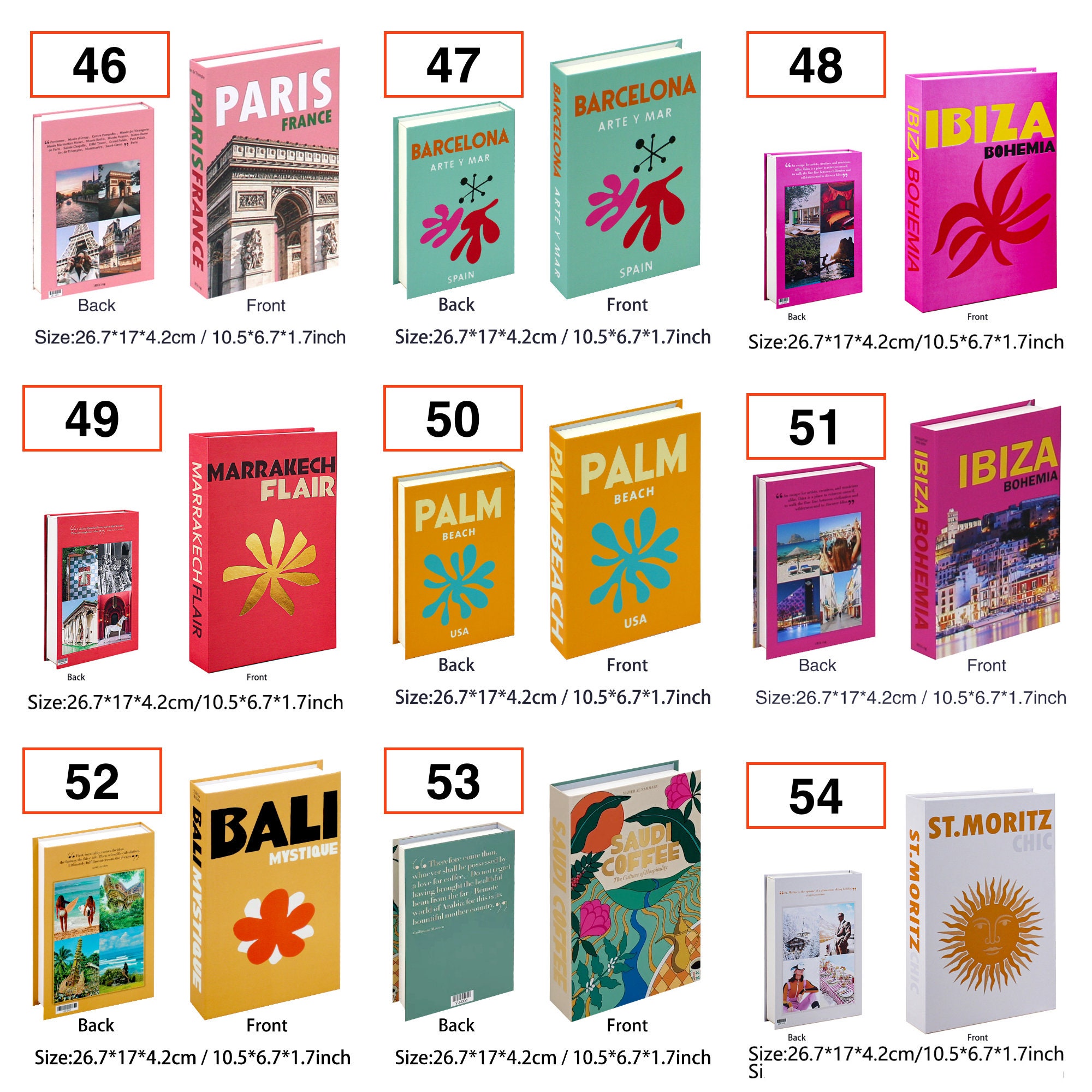 Luxury Decorative Book Box Openable Book Box Coffee Table - Etsy