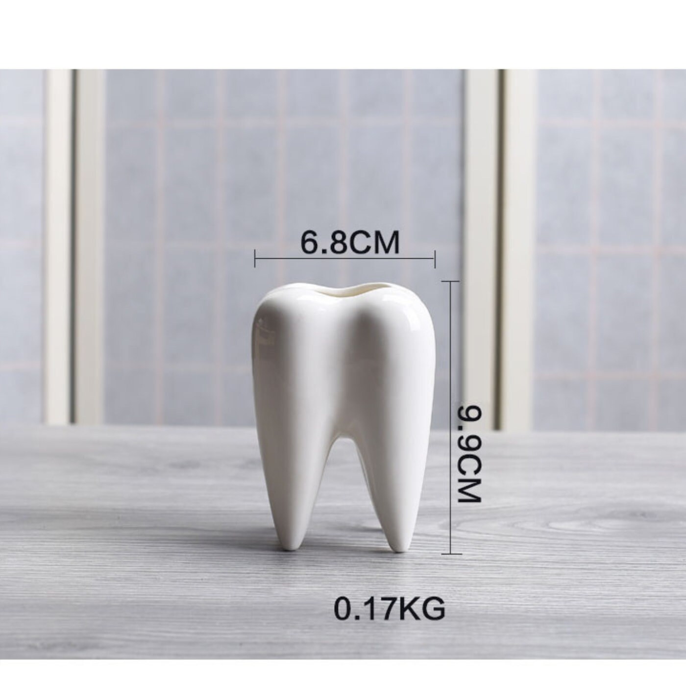 Tooth Planter, Ceramic Teeth Pot, Pen Brush Holder, White Succulent ...