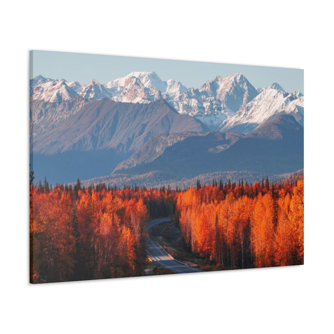 Denali National Park Canvas Print Mount Foraker Wall Art - Etsy