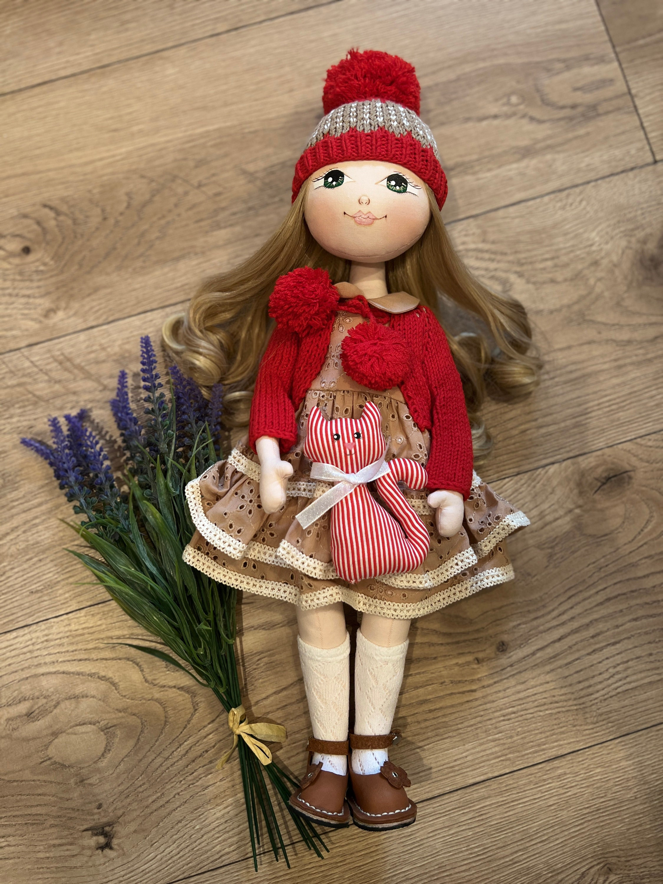 Tilda Doll, Heirloom Doll, Handmade Textile Doll, Handmade Girl Doll ...