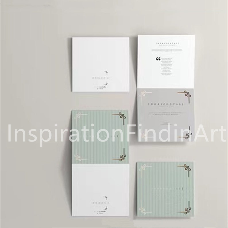 Square Foldable Invitation Mockup Wedding Invitation Mockup - Etsy