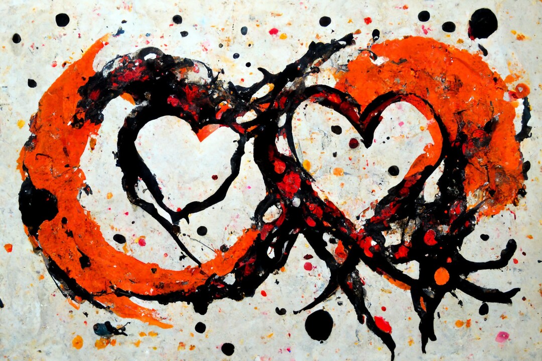 Infinity Heart Splatter - Etsy