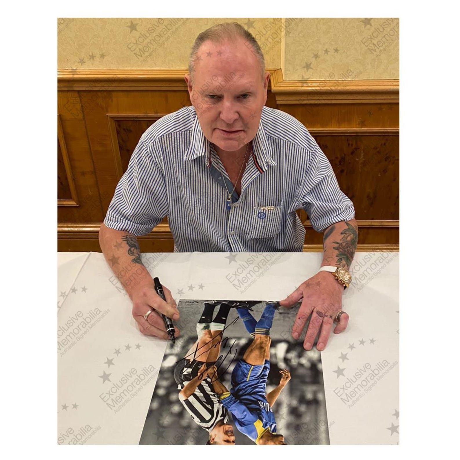 Paul Gascoigne and Vinnie Jones Signed Photo - Etsy