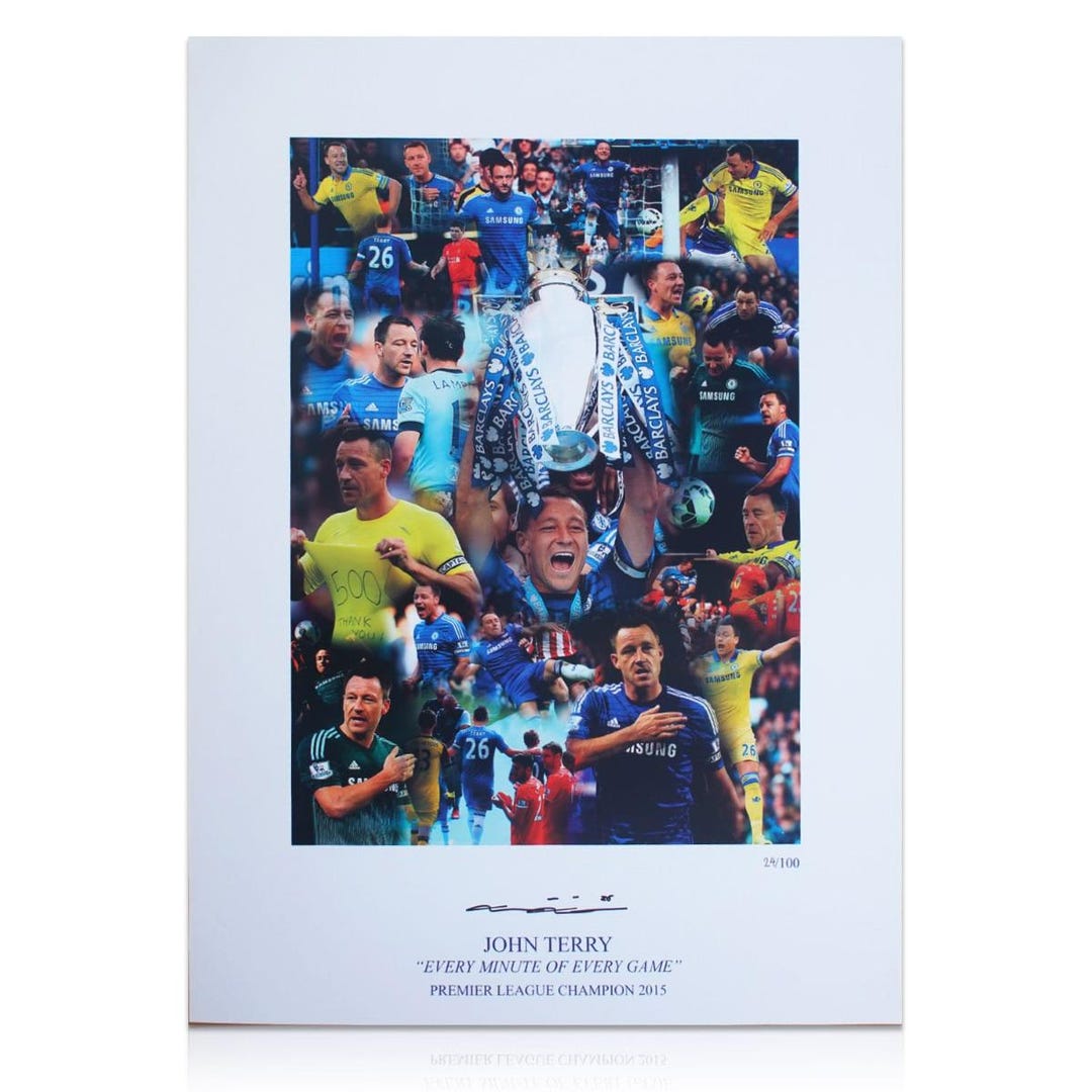 John Terry Signed Chelsea Photo: Every Minute - Etsy
